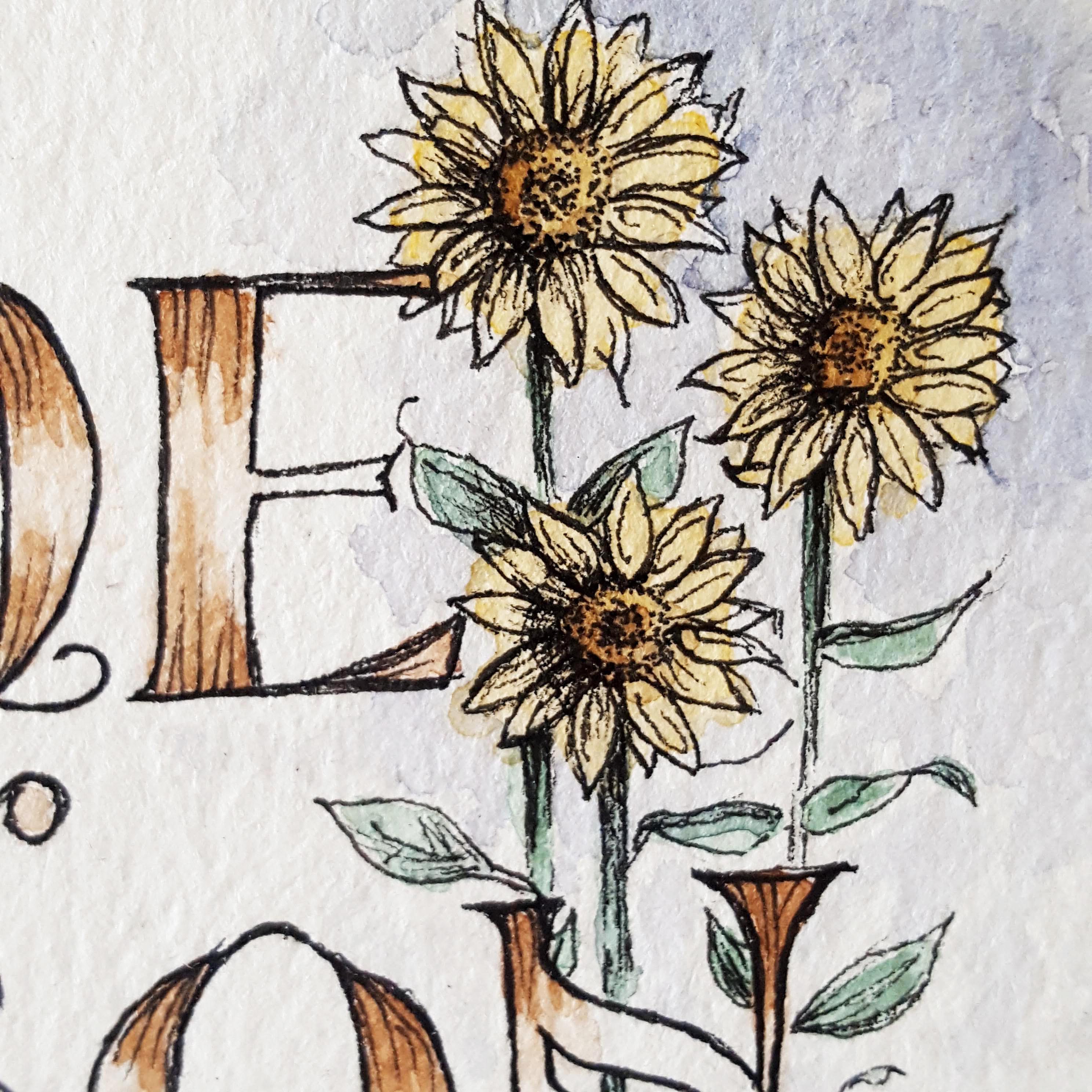 Floral Versal Letters - Crossroads Calligraphy®