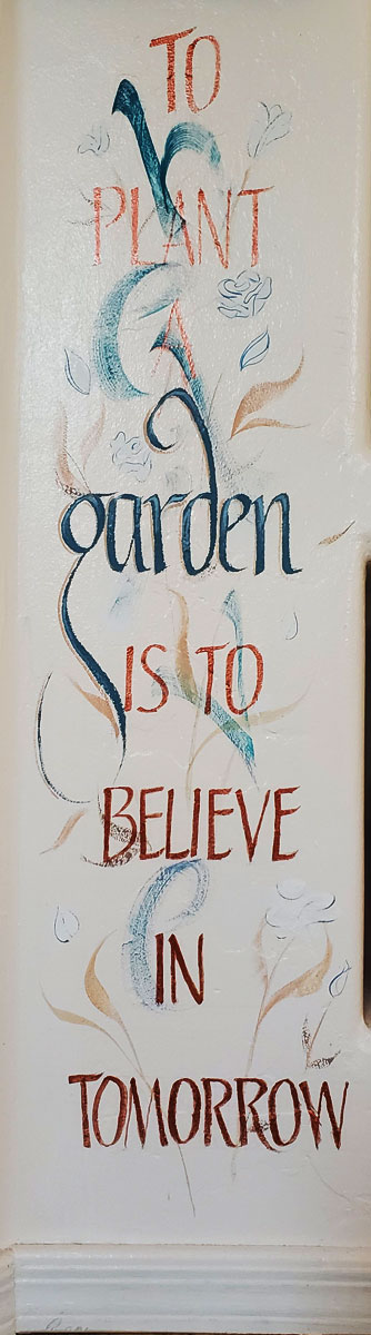 Layered Calligraphy Mural - Crossroads Calligraphy®