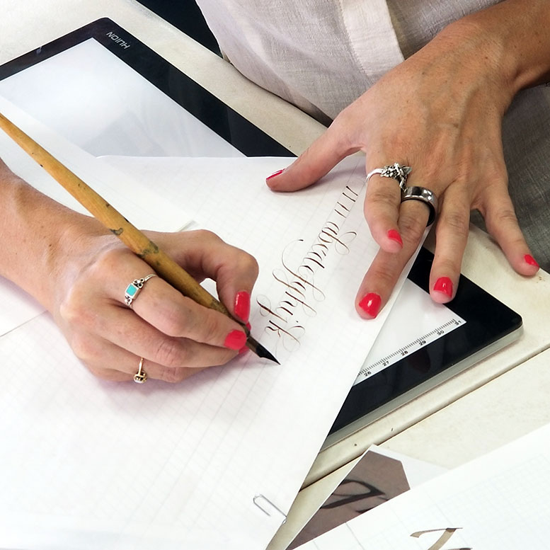 Live Calligraphy and Engraving - Crossroads Calligraphy