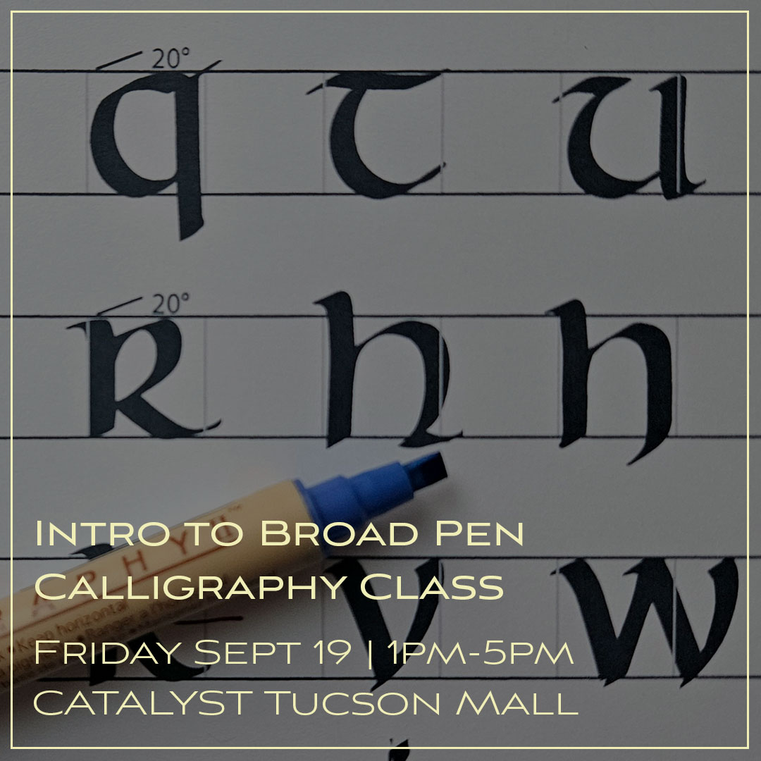 Intro to Broad Pen Calligraphy - Crossroads Calligraphy®